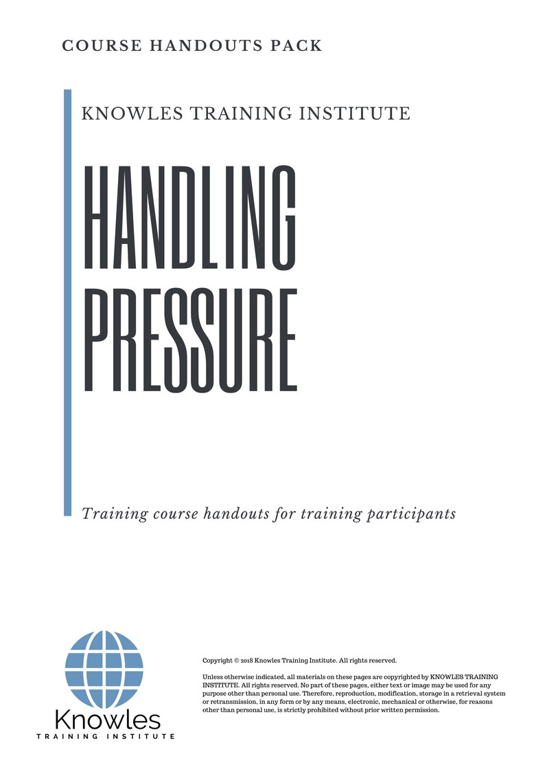 Handling Pressure Course Netherlands-Handling Pressure Training Workshop Handling Pressure Course Netherlands-Handling Pressure Training Workshop
